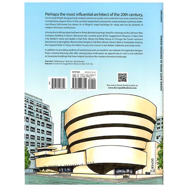 frank lloyd wright coloring book pages